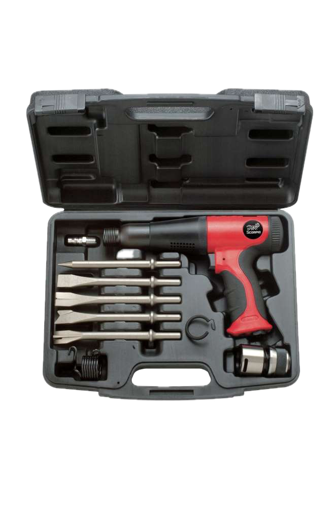 Composite Vibration-Damped 250mm Air Hammer Kit-Round/Hex Shank